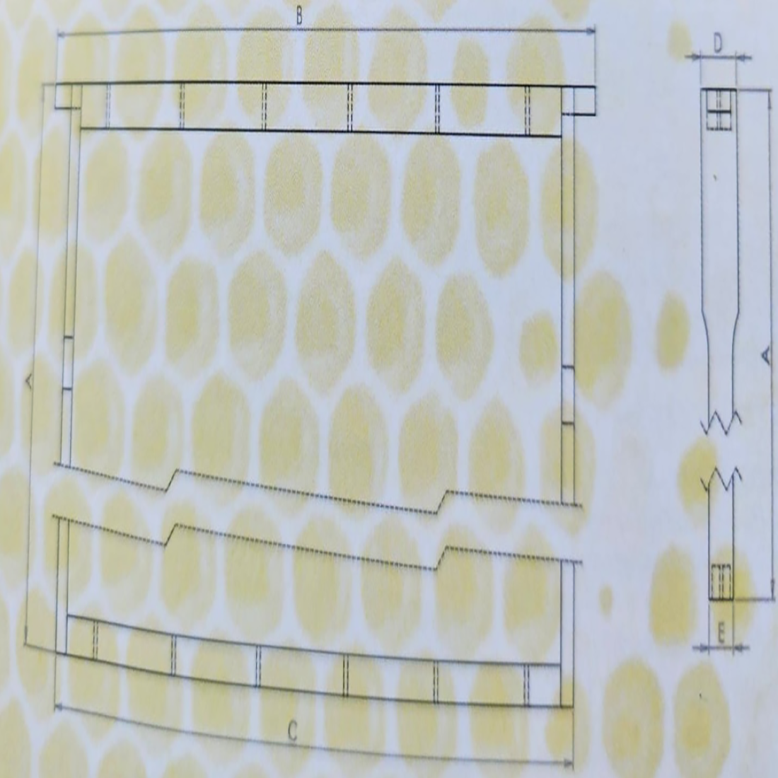 MODULAR FRAME 2X1/2 DADANT HOFFMAN - RS6657I/KIT
