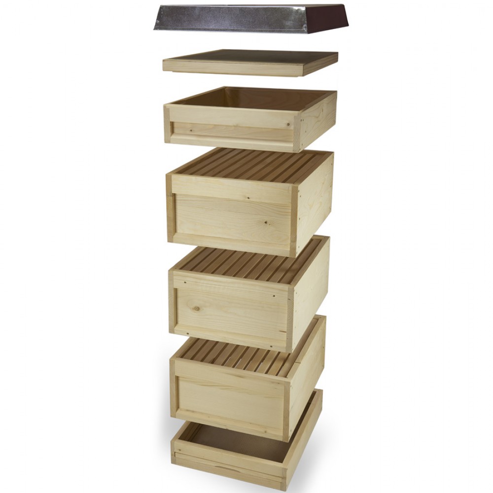 10 FRAME ZANDER BEEHIVE DADANT DIMENSIONS WITH LANGSTROTH HEIGHT