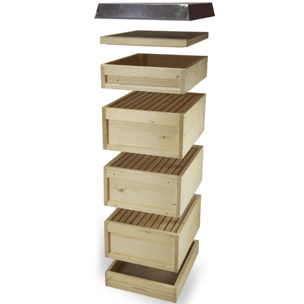 10 FRAME ZANDER BEEHIVE DADANT DIMENSIONS WITH LANGSTROTH HEIGHT